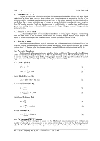 A Simplified Design and Modeling of Boost Converter for Photovoltaic ...
