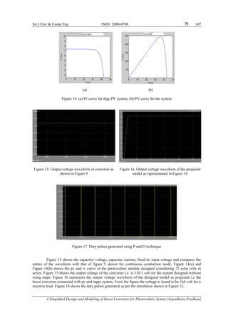 A Simplified Design and Modeling of Boost Converter for Photovoltaic Sytem | PDF