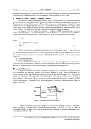PWM Dimming Control for High Brightness LED Based Automotive Lighting Applications | PDF | Auto ...