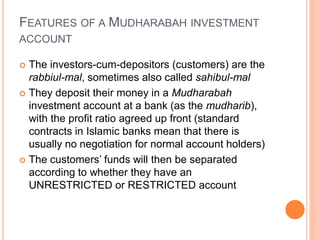 Simplified Illustration of Mudharabah Investment Accounts | PDF