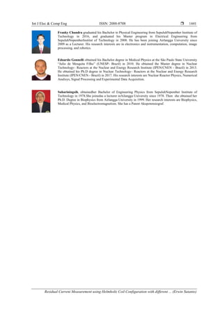 Residual Current Measurement using Helmholtz Coil Configuration with different Current Flow | PDF