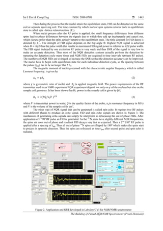 The Building of Pulsed NQR/NMR Spectrometer | PDF
