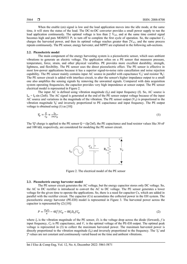 Simulation and performance analysis of self-powered piezoelectric energy harvesting system for ...