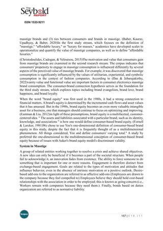 MASSTIGE MARKETING: AN ANALYSIS ON BRAND DEMOCRATIZATION AND CUSTOMER ...