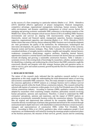 EVALUATION OF SWOT ANALYSIS AS A STRATEGIC BUSINESS TOOL TO ENHANCE ...