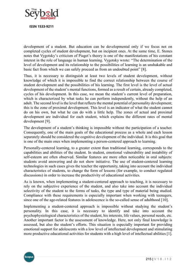 USING STUDENT-CENTERED LEARNING TECHNOLOGY IN TEACHING THE RUSSIAN ...