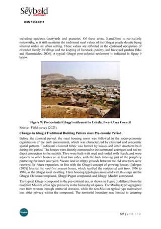 RESPONSE OF GBAGYI TRADITIONAL BUILDING PATTERN TO MODERN ARCHITECTURE ...