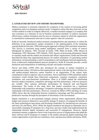 FACTORS INFLUENCING ON MARKETING PERFORMANCE: THE MEDIATING ROLE OF BUSINESS AGILITY | PDF