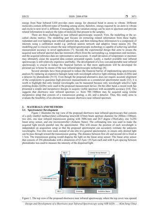 Design and Development of a Shortwave near Infrared Spectroscopy using NIR LEDs and Regression ...