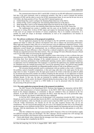 Test platform for electronic control units of high-performance safety ...