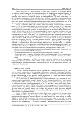 Memory and I/O optimized rectilinear Steiner minimum tree routing for VLSI | PDF