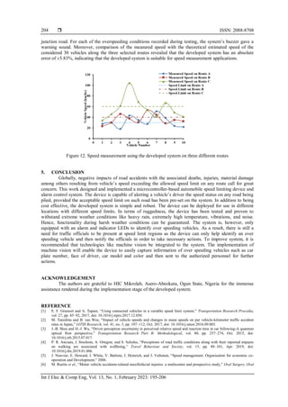 Development of a microcontroller based automobile speed limiting device ...