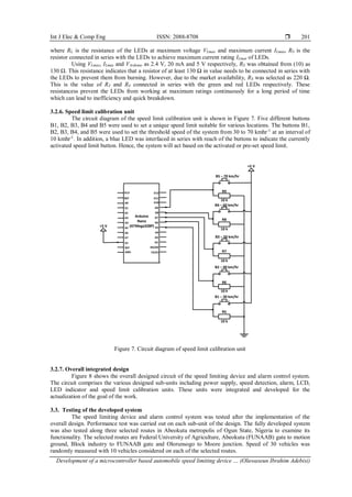 Development of a microcontroller based automobile speed limiting device ...