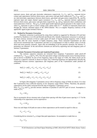 TCAD Simulations and Small Signal Modeling of DMG AlGaN/GaN HFET | PDF | Chemistry | Science