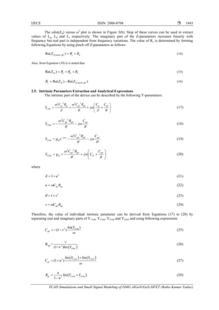TCAD Simulations and Small Signal Modeling of DMG AlGaN/GaN HFET | PDF | Chemistry | Science