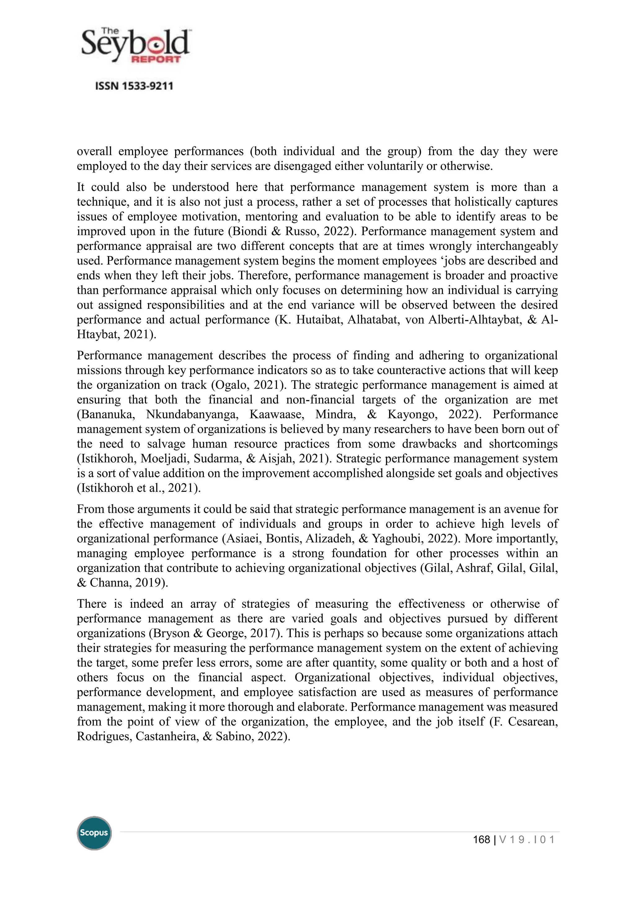 THE CONCEPT AND THE MEANING OF PERFORMANCE MANAGEMENT | PDF