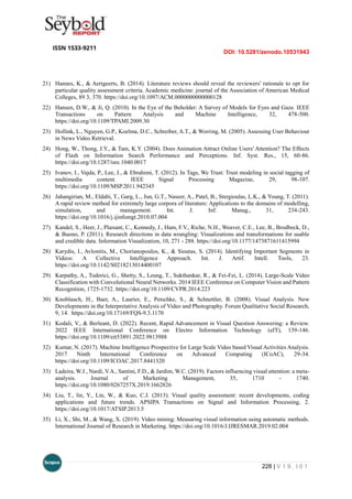 INVESTIGATING VIEWER INTEREST AREAS IN VIDEOS WITH VISUAL TAGGING | PDF | Artificial ...