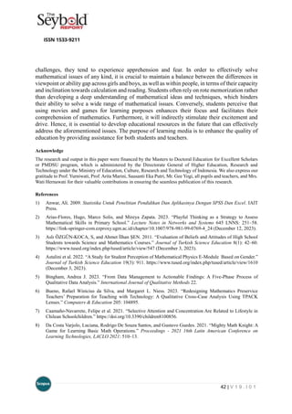 ELEMENTARY SCHOOL MATHEMATICS EDUCATION: ARE STUDENTS ENTHUSIASTIC ...