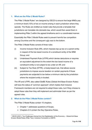 FAQs on OECD Pillar 2 | PDF