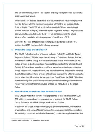 FAQs on OECD Pillar 2 | PDF