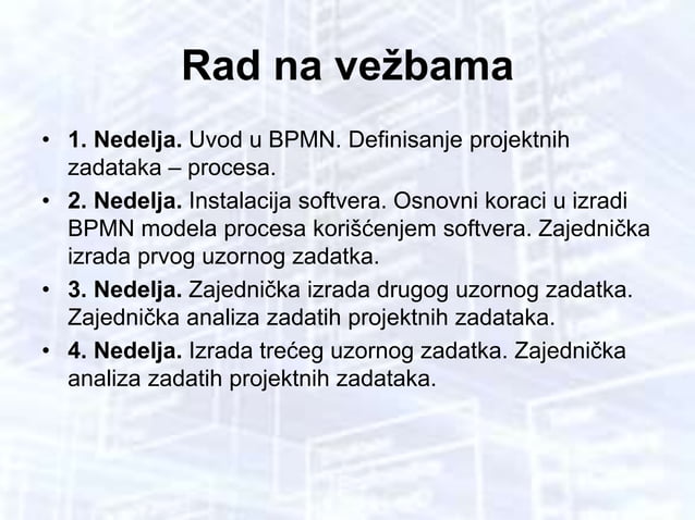 UPRO - BPMN – Notacija za modeliranje poslovnih procesa | PPT