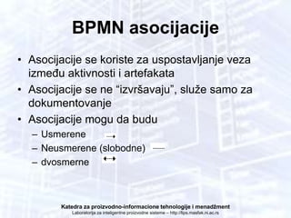 UPRO - BPMN – Notacija za modeliranje poslovnih procesa | PPT