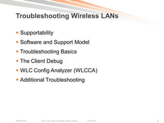 Troubleshooting Wireless LANs with Centralized Controllers | PDF