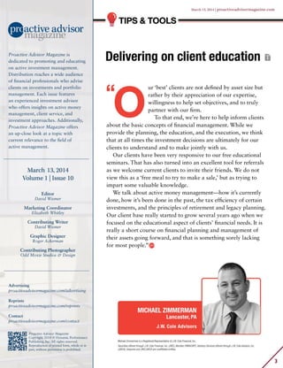 Rusty Woods – Proactive Advisor Magazine – Volume 1, Issue 10 | PDF