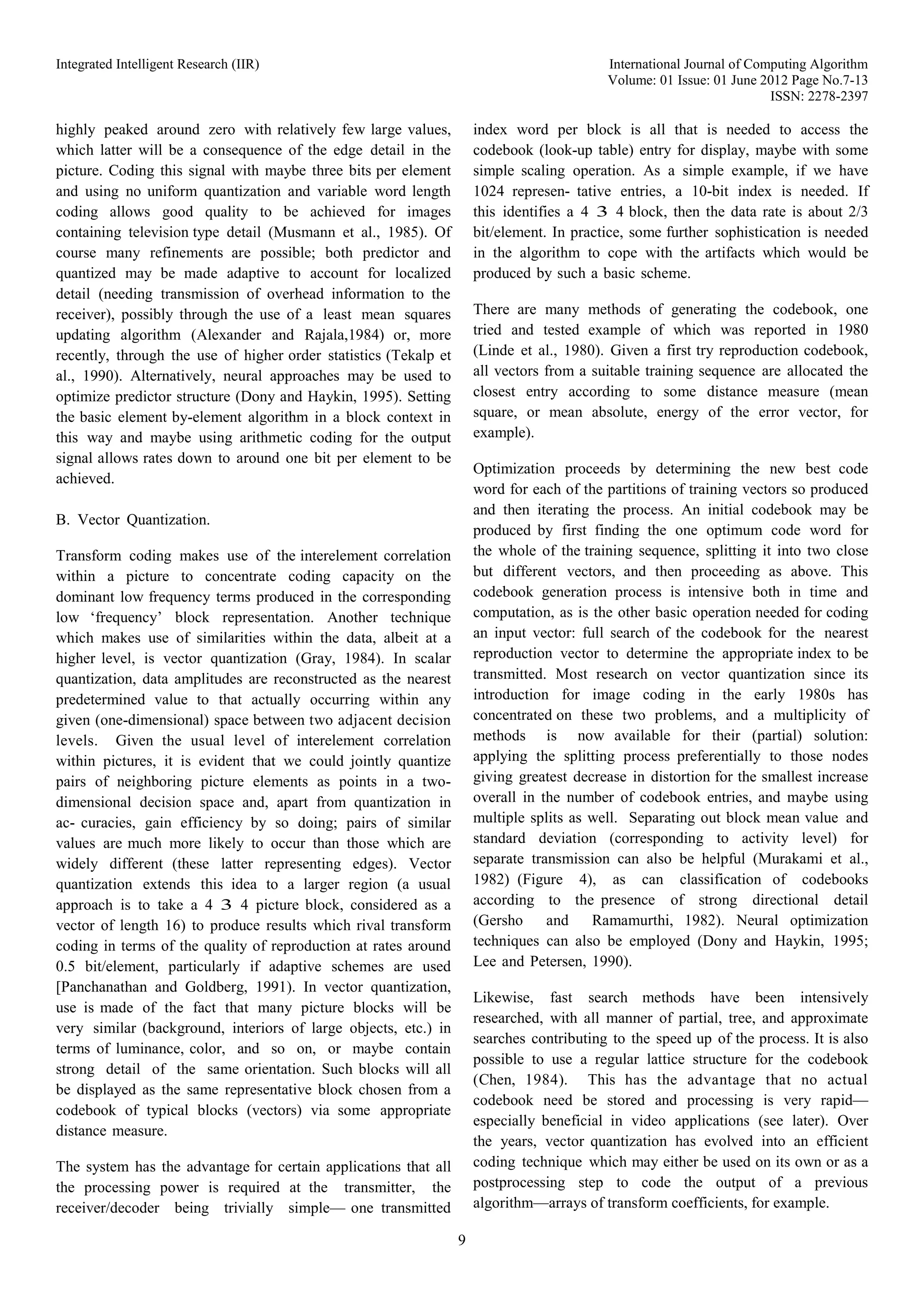 Image and Video Compression Techniques | DOC