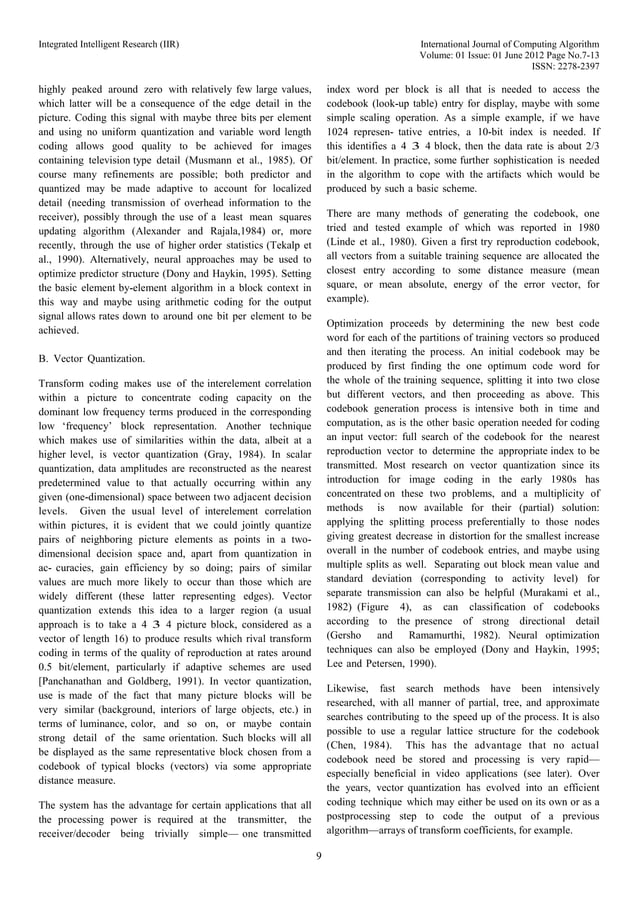 Image and Video Compression Techniques In Image Processing an Overview | DOC