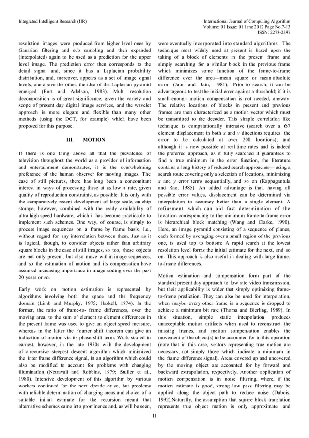Image and Video Compression Techniques In Image Processing an Overview | DOC