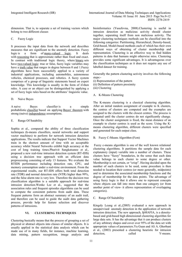 Study on Data Mining Suitability for Intrusion Detection System (IDS ...