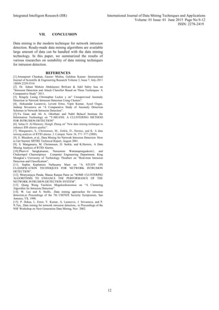 Study on Data Mining Suitability for Intrusion Detection System (IDS) | PDF