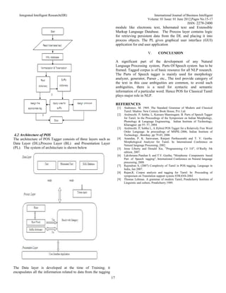 Pos Tagging for Classical Tamil Texts | PDF