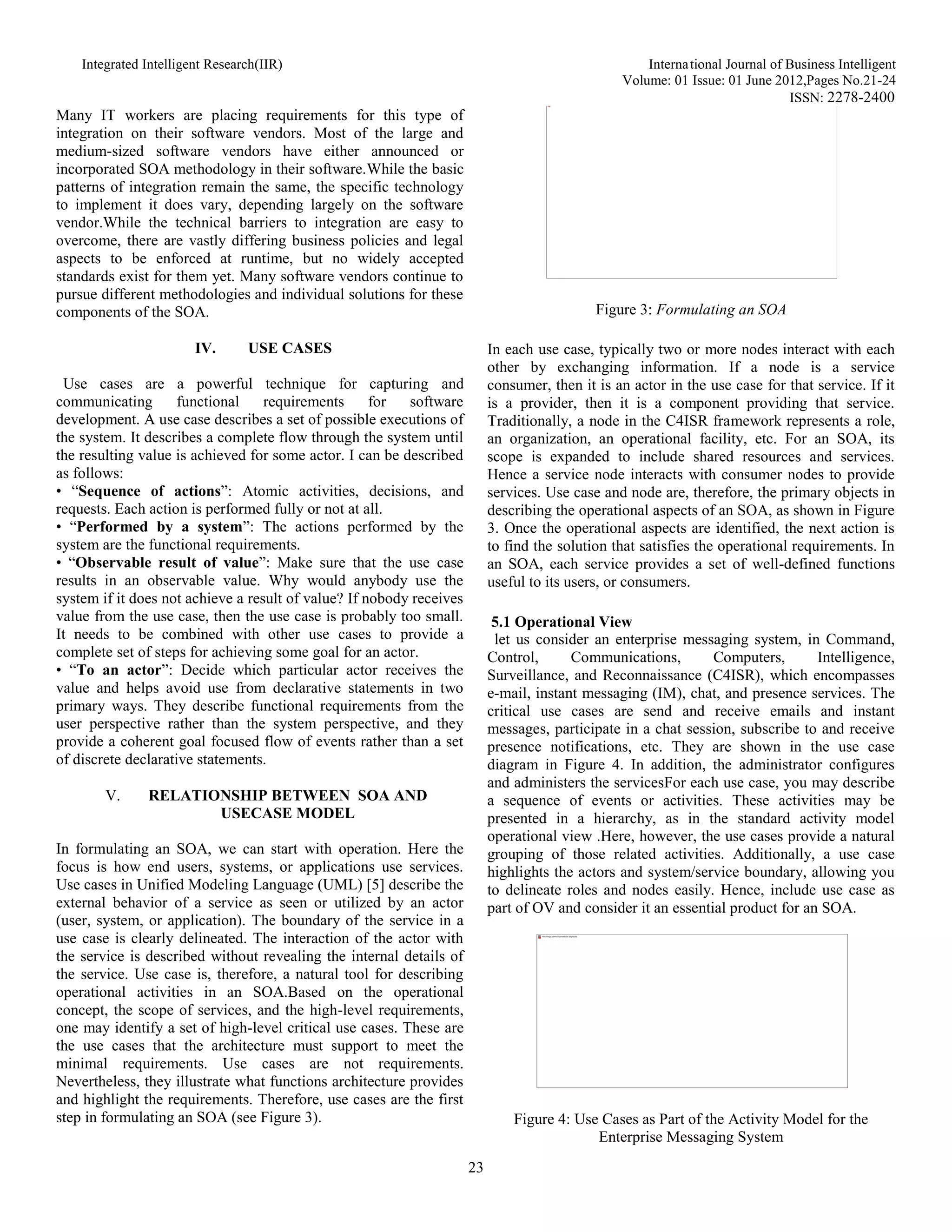 Study on Use Case Model for Service Oriented Architecture Development | DOCX