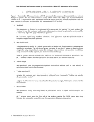 Implementation of Data Marts in Data ware house | PDF