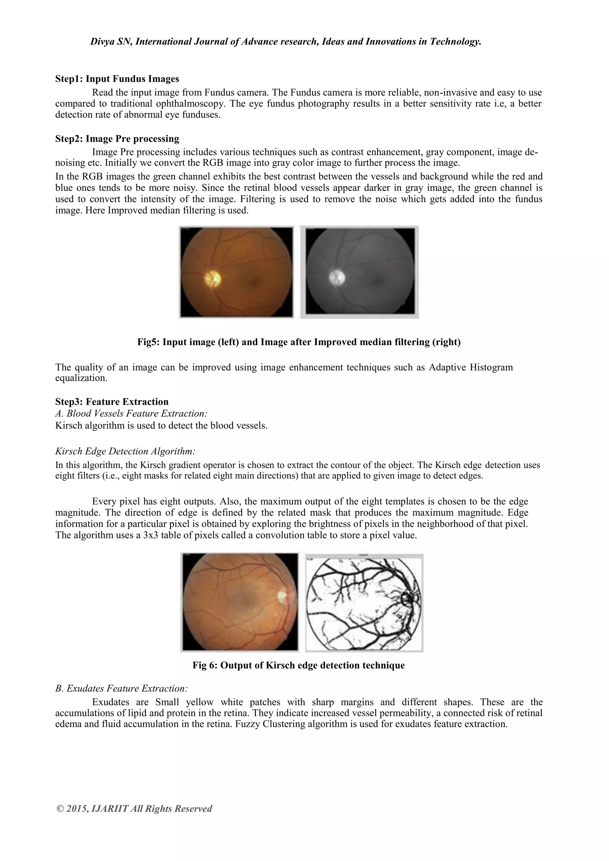 Detection Of Diabetic Retinopathy Using Kirsch Edge Detection And Watershed Transformation
