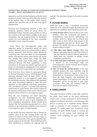 Cloud Partitioning of Load Balancing Using Round Robin Model | PDF