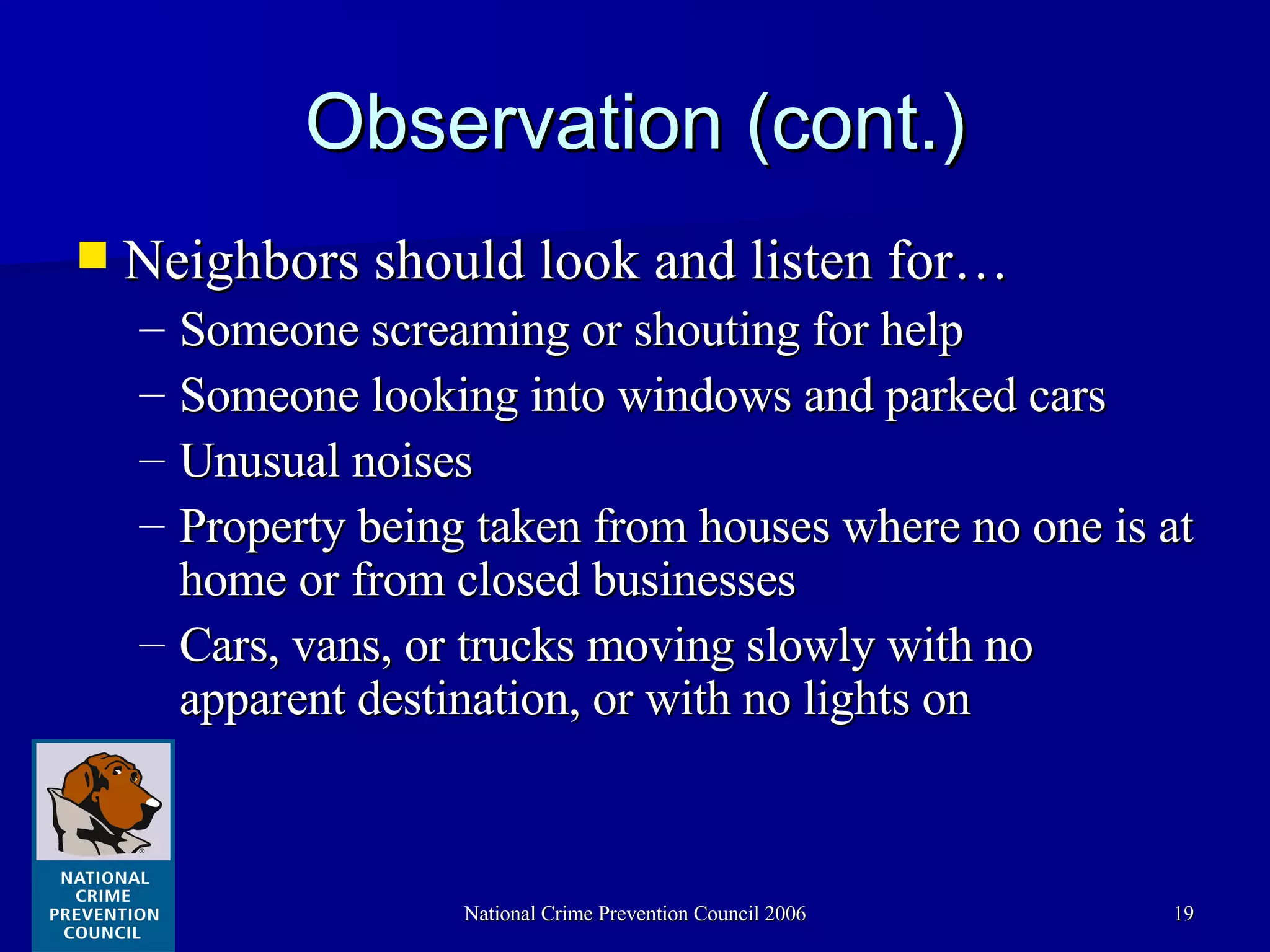 Neighborhood Watch Pt1 | PPT