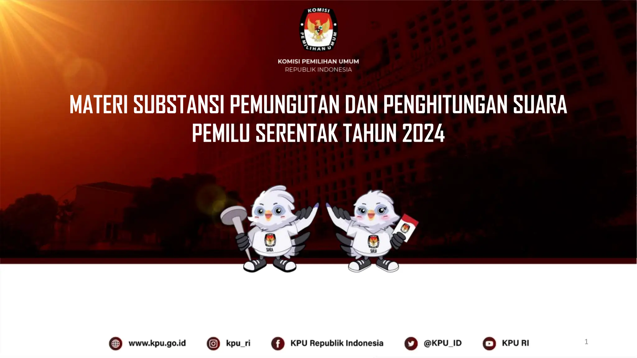 Materi bimbingan teknis KPPS pemilu 2024 | PPTX