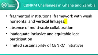 Learning from Community-Based Natural Resource Management (CBNRM) in ...