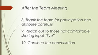 WE16 - Top Ten Tips for Inclusive Team Meetings | PPT