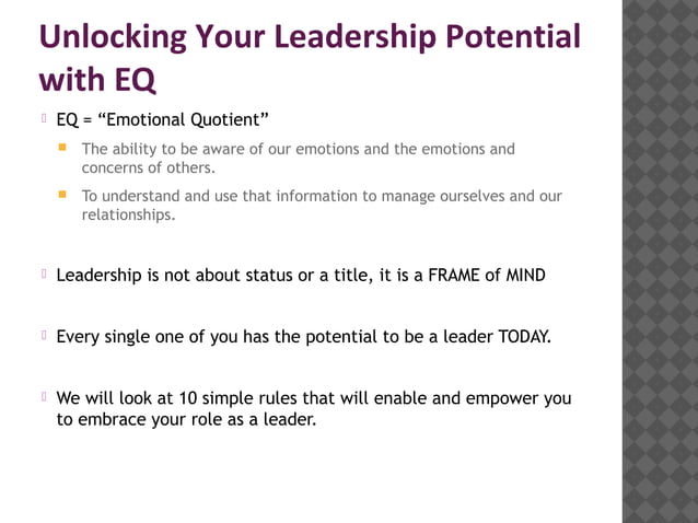 WE16 - Unlocking Your Leadership Potential | PPT
