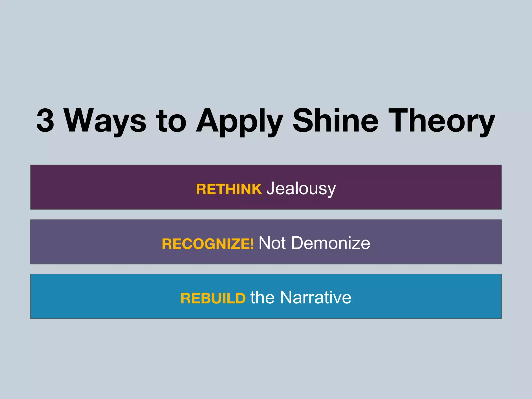 WE16 - Shine Theory | PPT