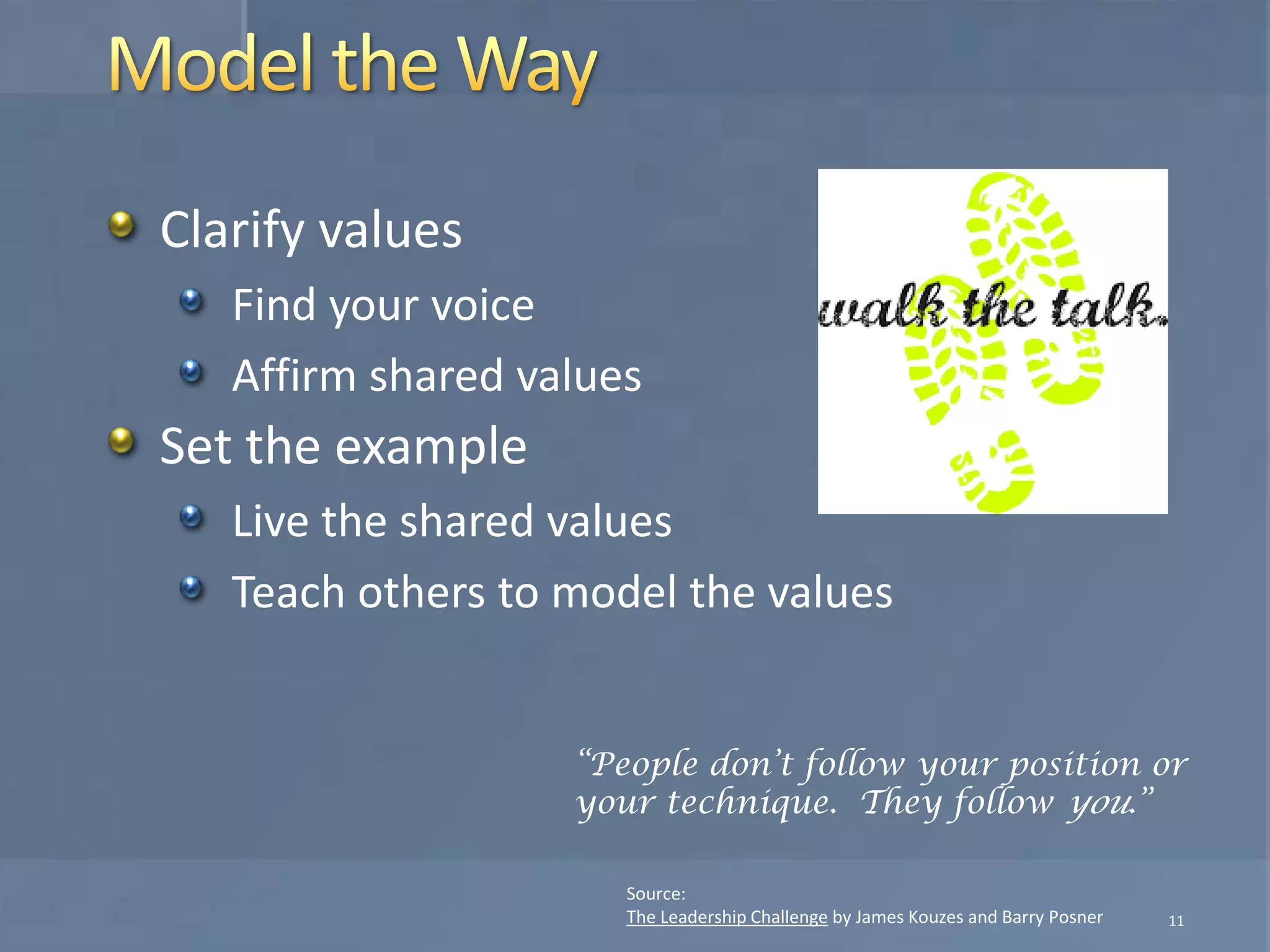 WE16 - Embracing the "Five Practices of Exemplary Leadership" | PDF