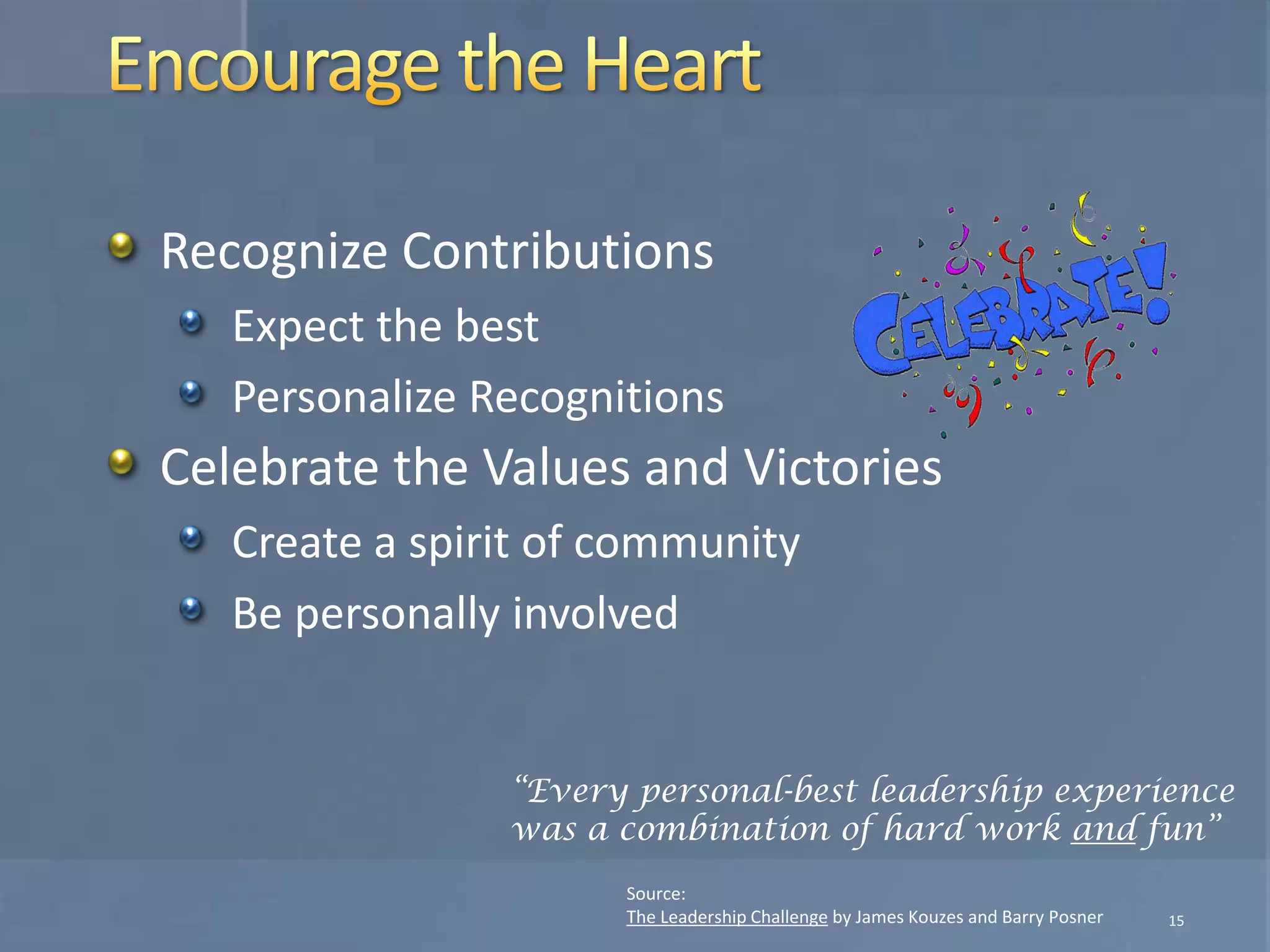 WE16 - Embracing the "Five Practices of Exemplary Leadership" | PDF