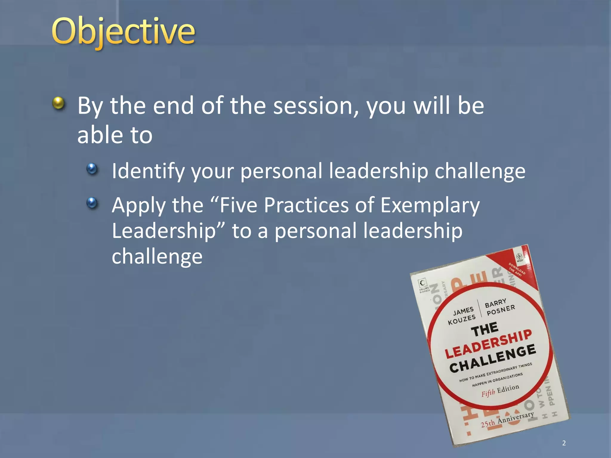 WE16 - Embracing the "Five Practices of Exemplary Leadership" | PDF