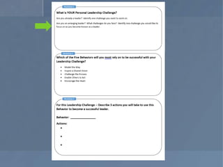 WE16 - Embracing the "Five Practices of Exemplary Leadership" | PPT