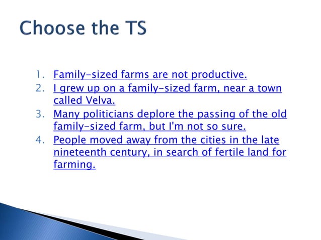 Topic sentences | PPTX