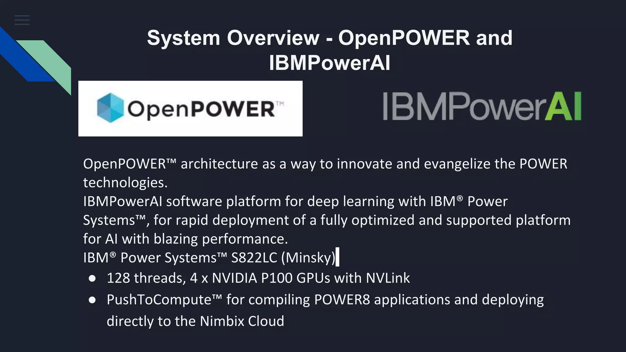 V2.0 open power ai virtual university deep learning and ai introduction | PPTX